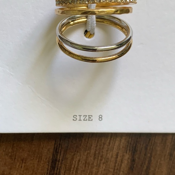 Madewell | Jewelry | Madewell Filament Stacking Ring Set | Poshmark